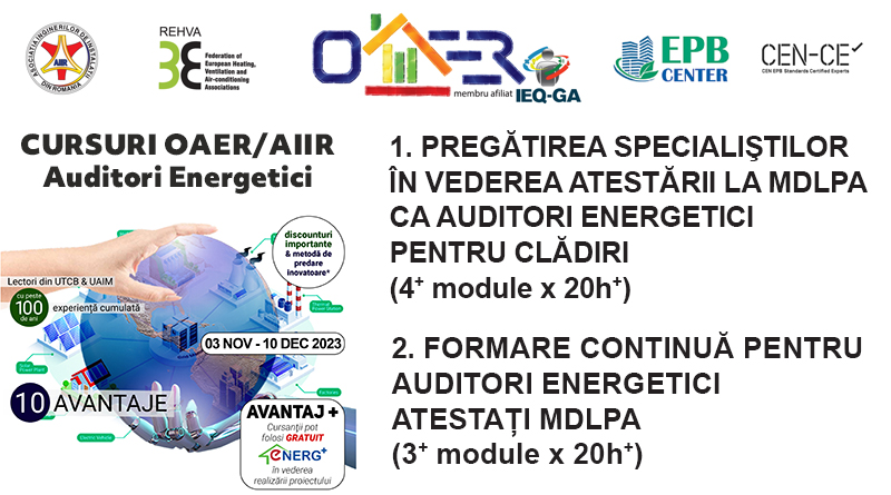 CURSURI PENTRU AUDITORI ENERGETICI